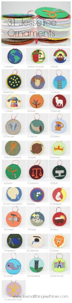 31 Jesse Tree Ornaments Patterns | Catholic Sprouts