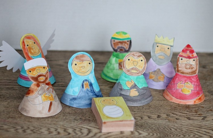 Printable Nativity Set Coloring Sheets | Catholic Sprouts