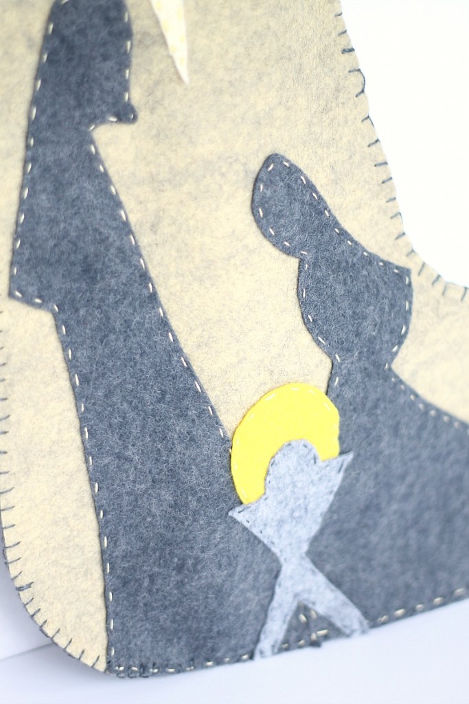 Nativity Felt Christmas Stocking Pattern | Catholic Sprouts