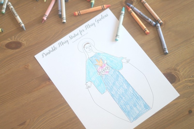 A Child’s Mary Garden (with free printable statues) | Catholic Sprouts