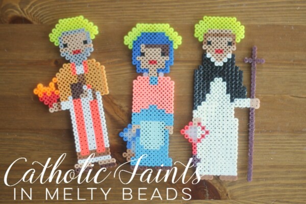 Catholic Saints in Melty Beads | Catholic Sprouts