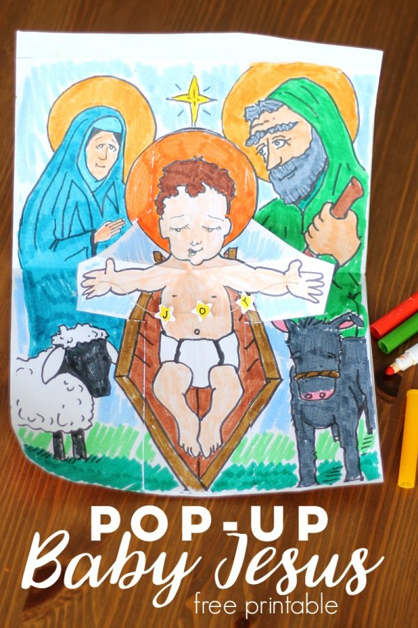 Pop-Up Baby Jesus Printable Activity | Catholic Sprouts