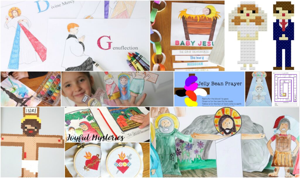 resource collage | Catholic Sprouts