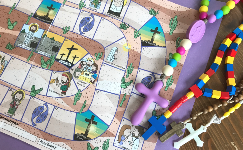 Free Lenten Map for Catholic Kids | Catholic Sprouts