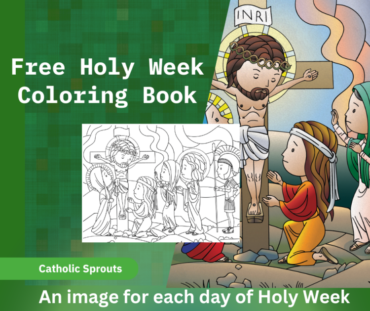 Holy Week And Easter Octave Coloring Book | Catholic Sprouts