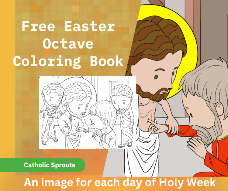 Holy Week And Easter Octave Coloring Book | Catholic Sprouts