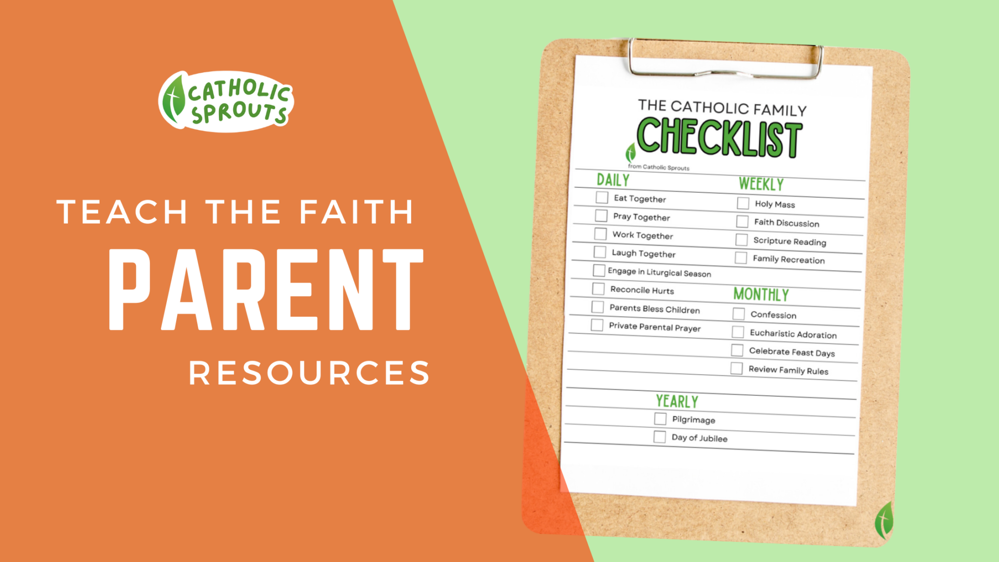 Catholic Family Resource Library | Catholic Sprouts