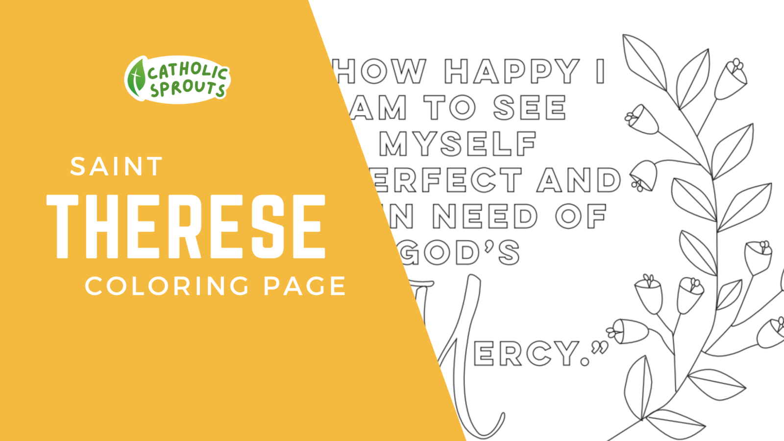 COLORING PAGES | Catholic Sprouts